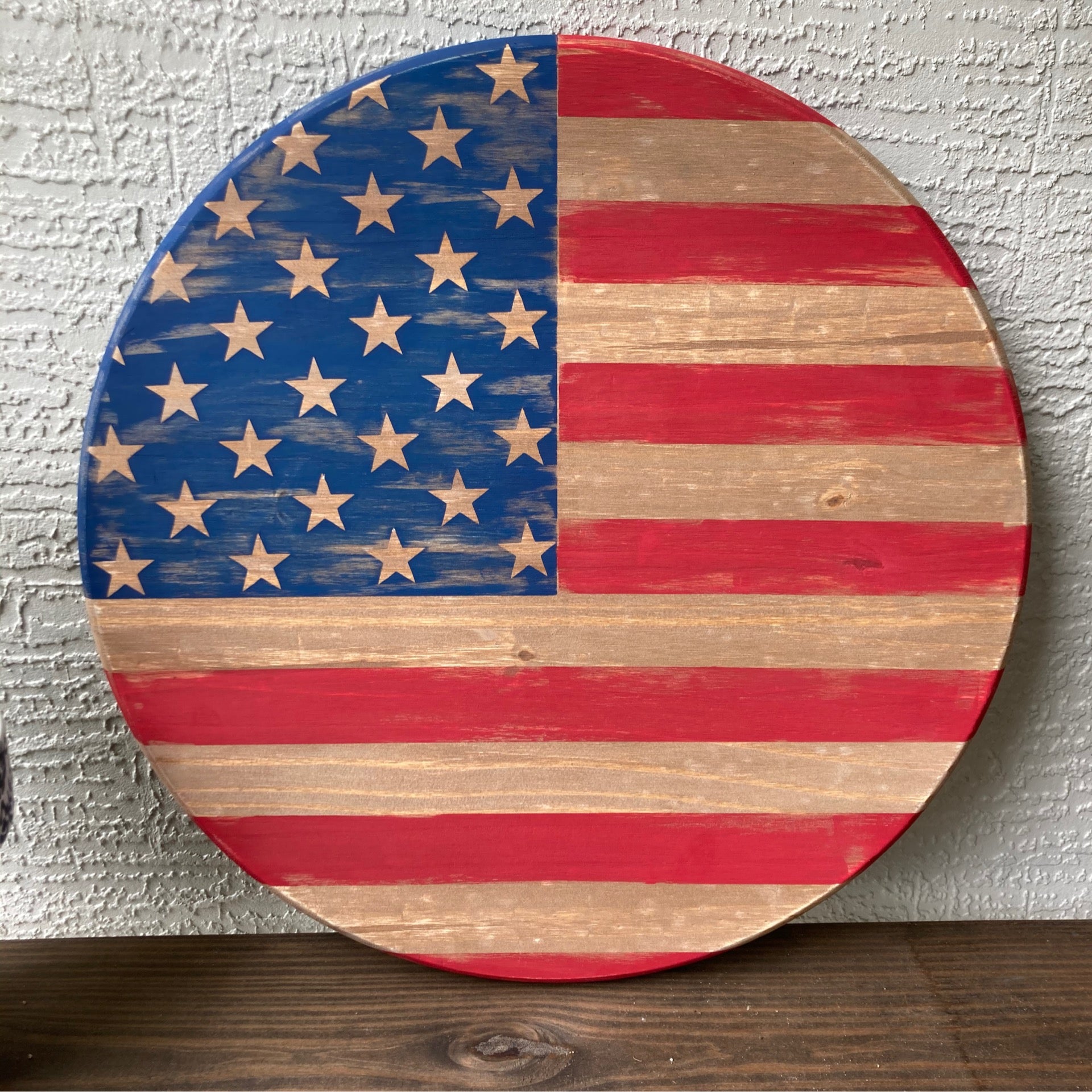 Round American Flag Sign | Craft Social Florida